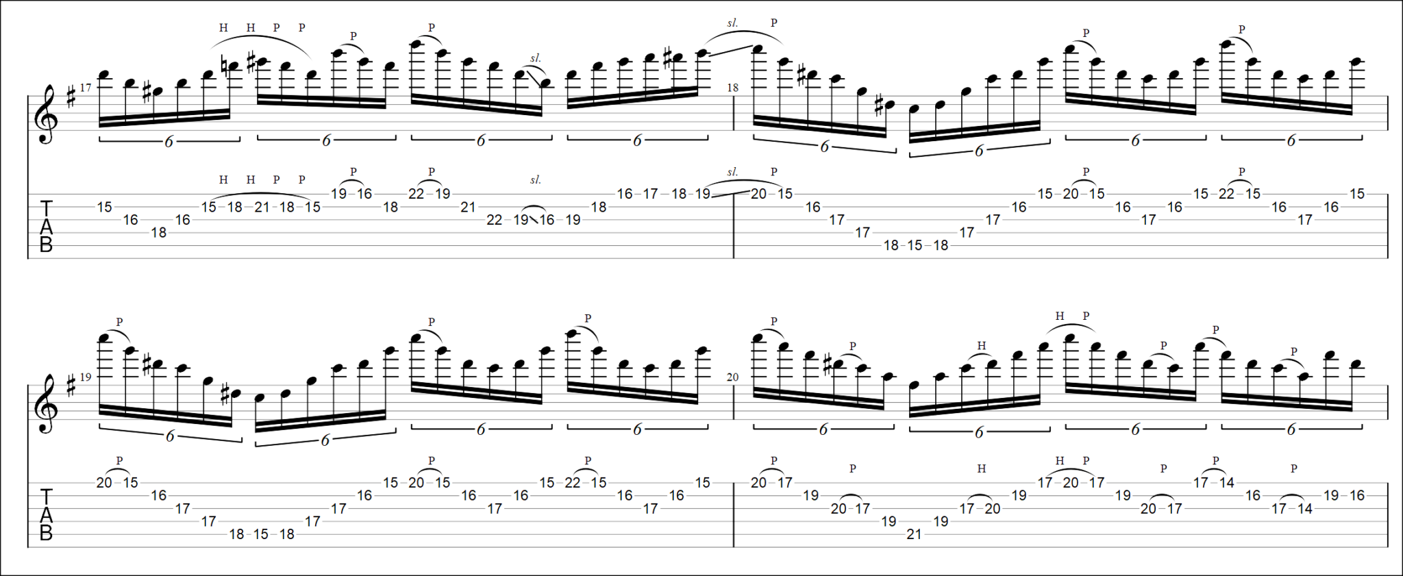 【TAB】Serrana / Jason Becker Sweep Arpeggios Practice ジェイソン･ベッカー セラーナ ...