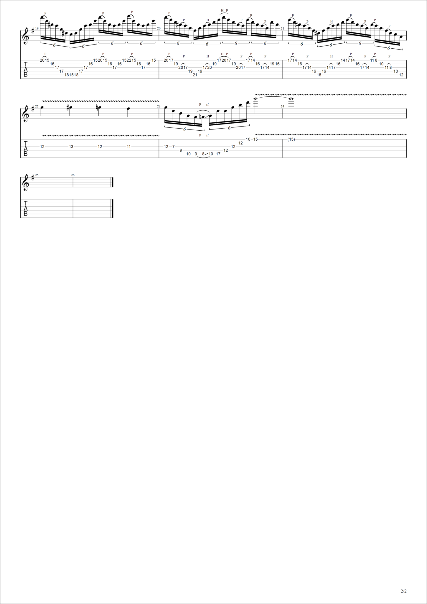 【TAB】Serrana / Jason Becker Sweep Arpeggios Practice ジェイソン･ベッカー セラーナ ...