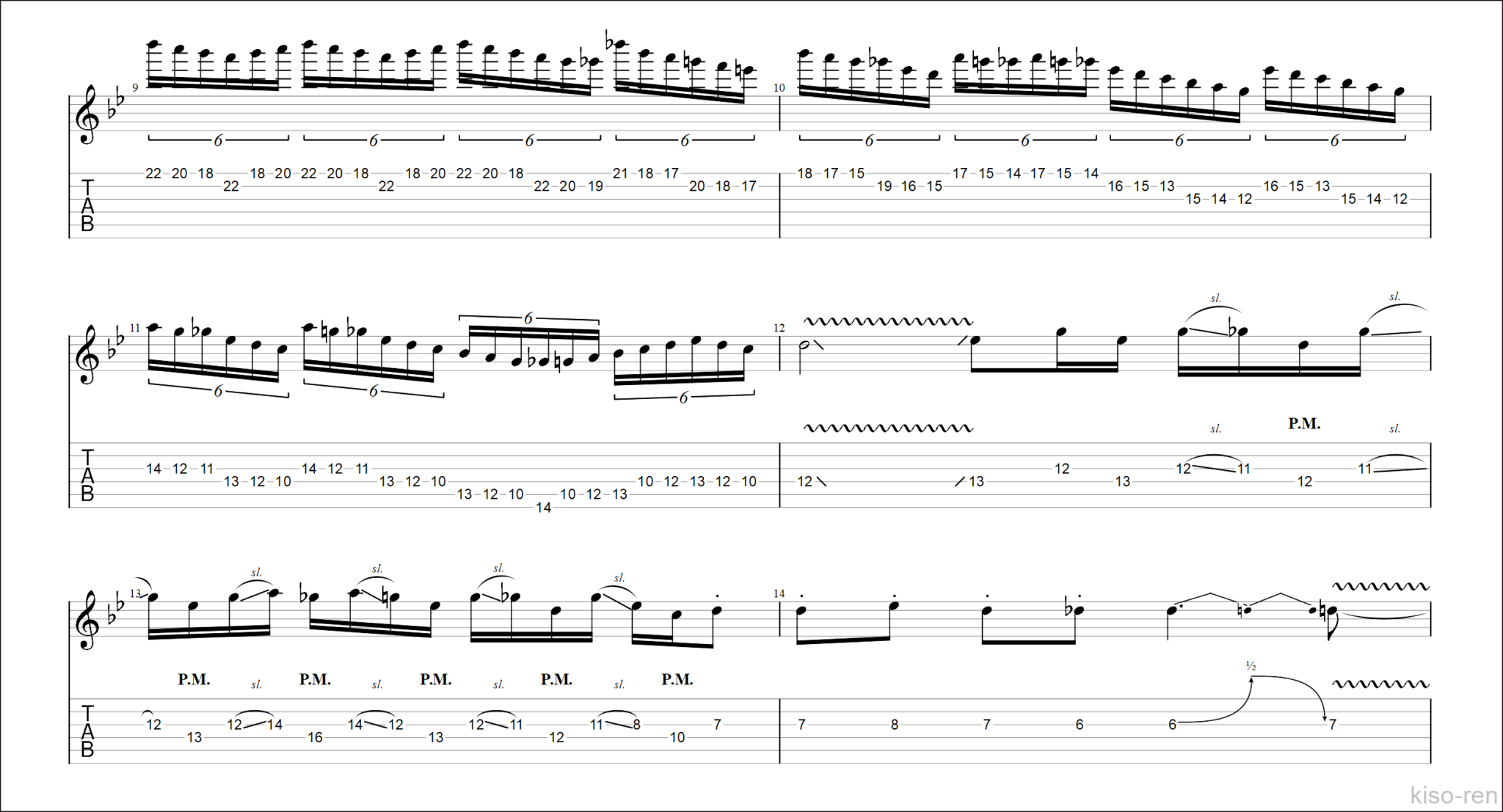 【TAB】Fear the Unknown / Michael Romeo Guitar Solo Slow Practice マイケルロメオ ...