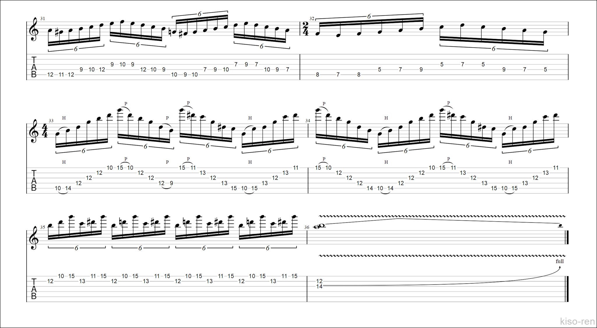 【TAB】Mabel's Fatal Fable / Jason Becker ジェイソン･ベッカー ピッキング練習【Guitar ...