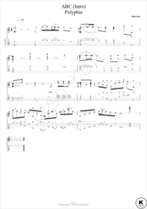 【TAB】ABC - Polyphia Intro Riff Guitar ポリフィア イントロリフ ギター速弾き練習【Guitar ...