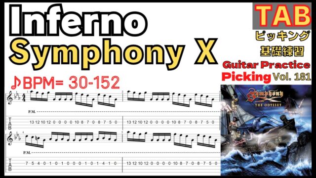 【TAB】Inferno (Unleash the Fire) / Symphony X Intro Guitar Michael Romeo ...